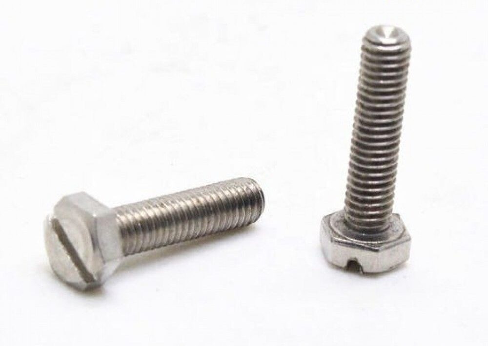 Hex Bolt Gr.4.8 ZP Slooted – AOBSCO CANADA
